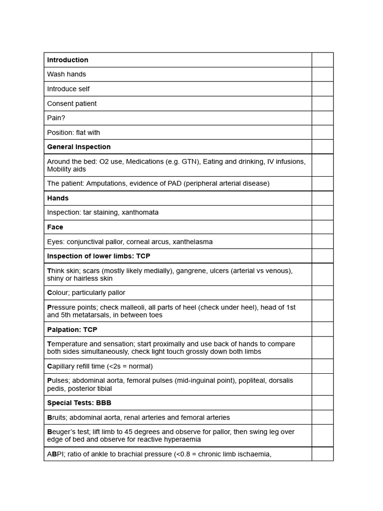 Comprehensive Lower Limb Assessment Guide | PDF