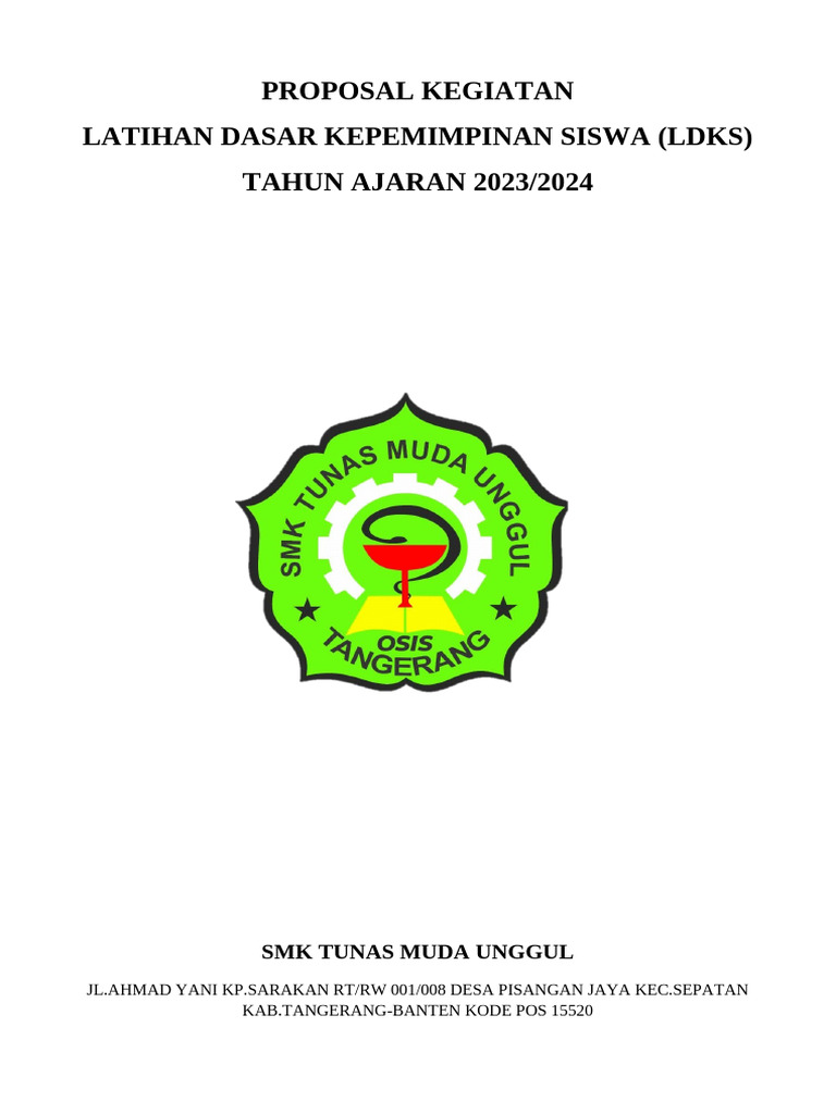 Proposal LDKS SMK Tunas Muda Unggul | PDF
