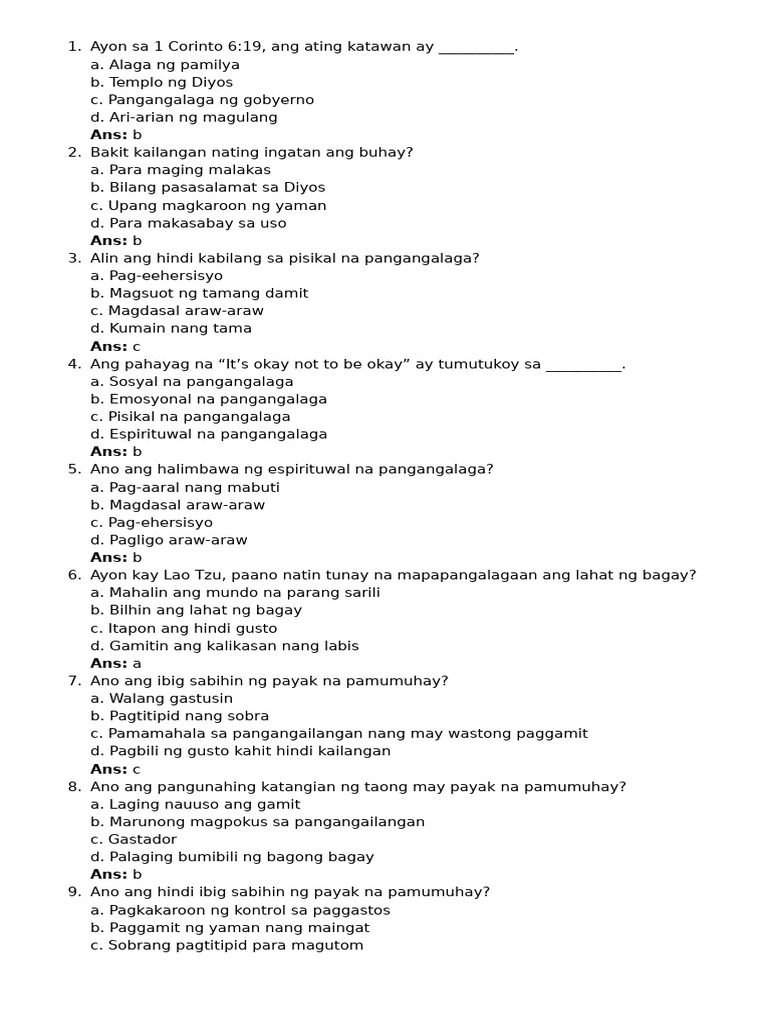 GMRC Quiz Quarter | PDF
