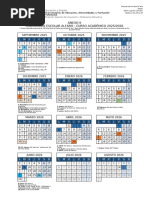 Calendario Escolar 25-26 | PDF | Escuelas | Educación primaria