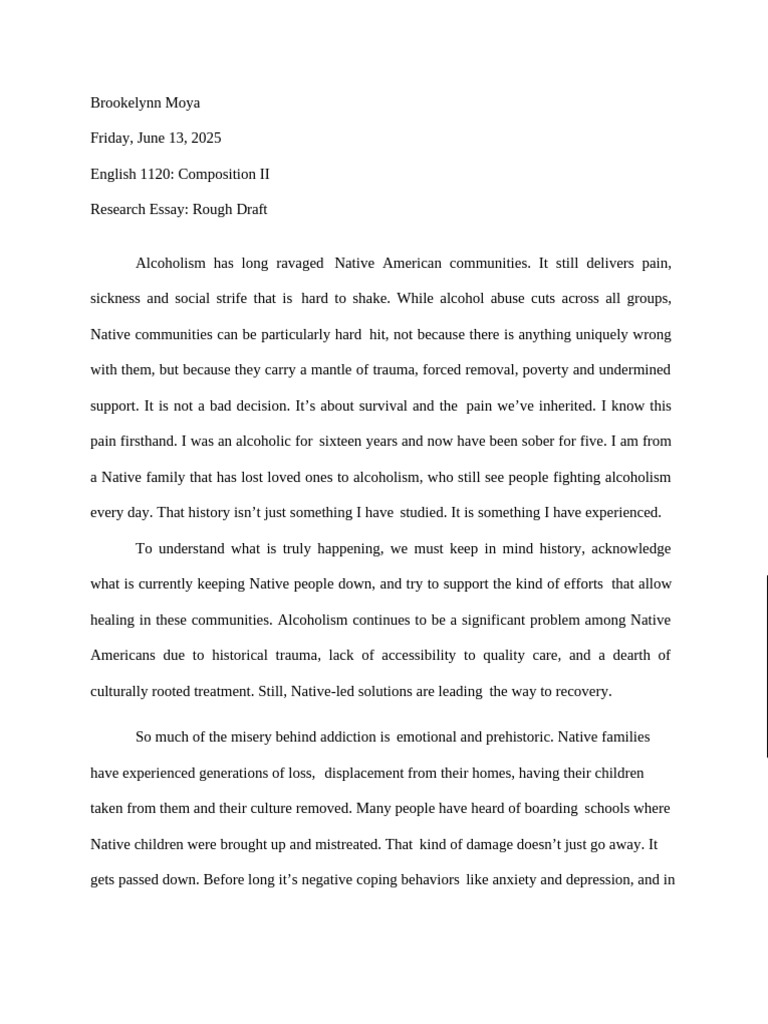 Healing Alcoholism in Native Communities | PDF | Substance Abuse ...