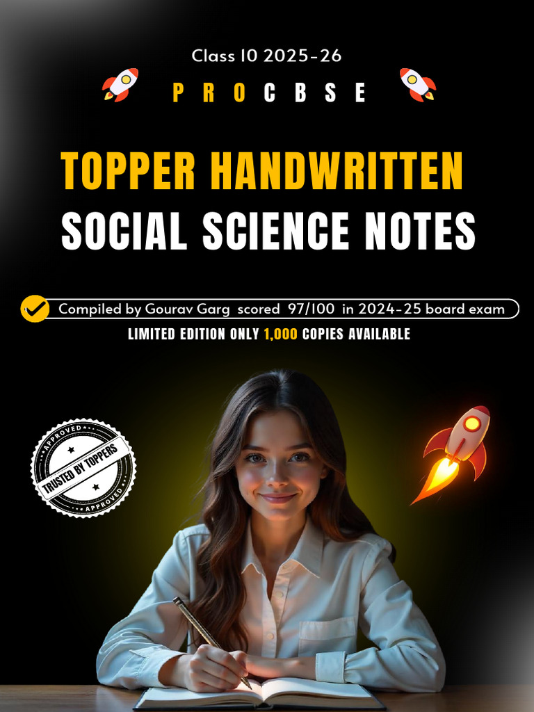 Social Topper Handwritten Notes Class 10 by Procbse | PDF | Balkans