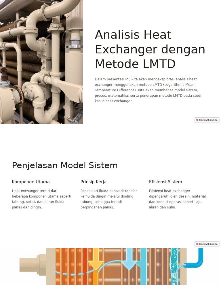 Analisis Heat Exchanger dengan LMTD | PDF