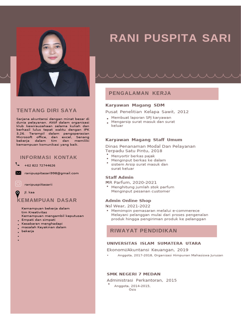 CV Rani Puspita Sari New | PDF