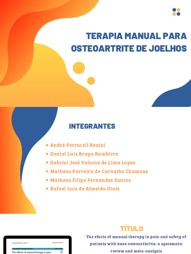 Efeitos da Terapia Manual na Osteoartrite | PDF | Dor | Osteoartrite