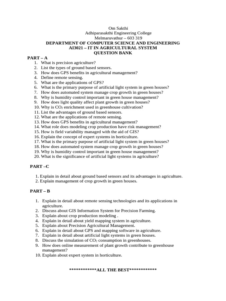 Itas Question Bank Iat 1 | PDF