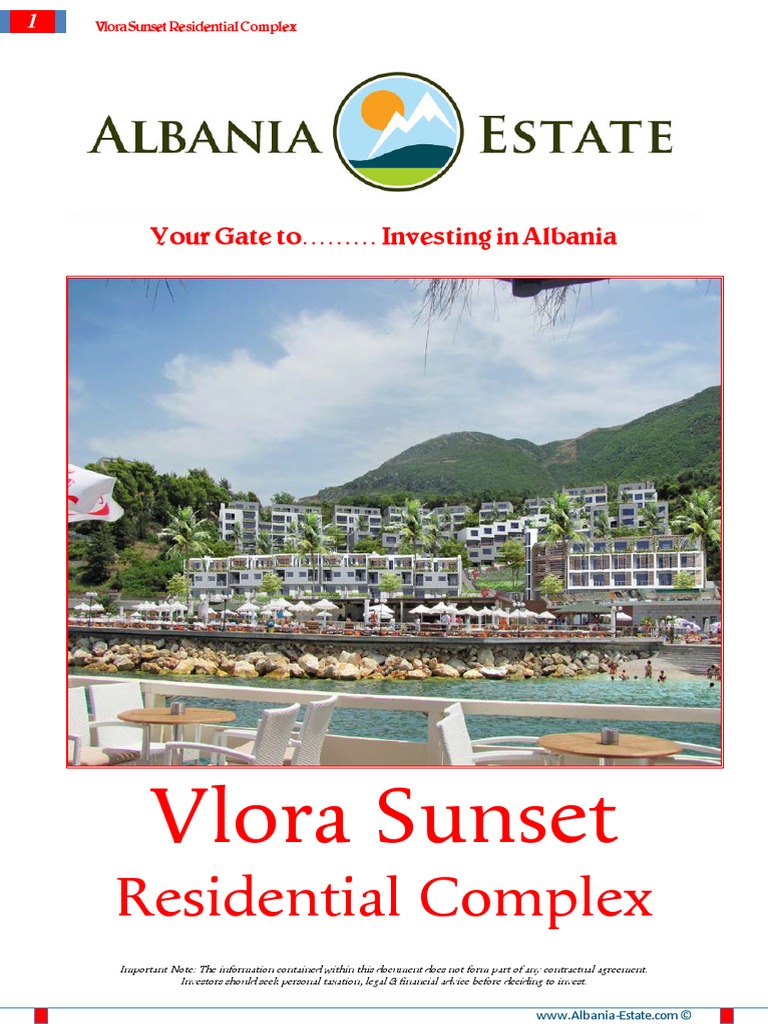 Albanian Real Estate For Sale - Vlora Sunset Residence | PDF | Albania ...