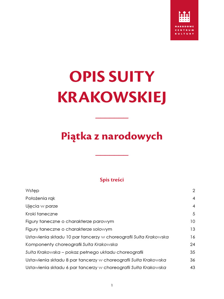 5 Z Narodowych Opis Suity Krakowskiej - 1 | PDF