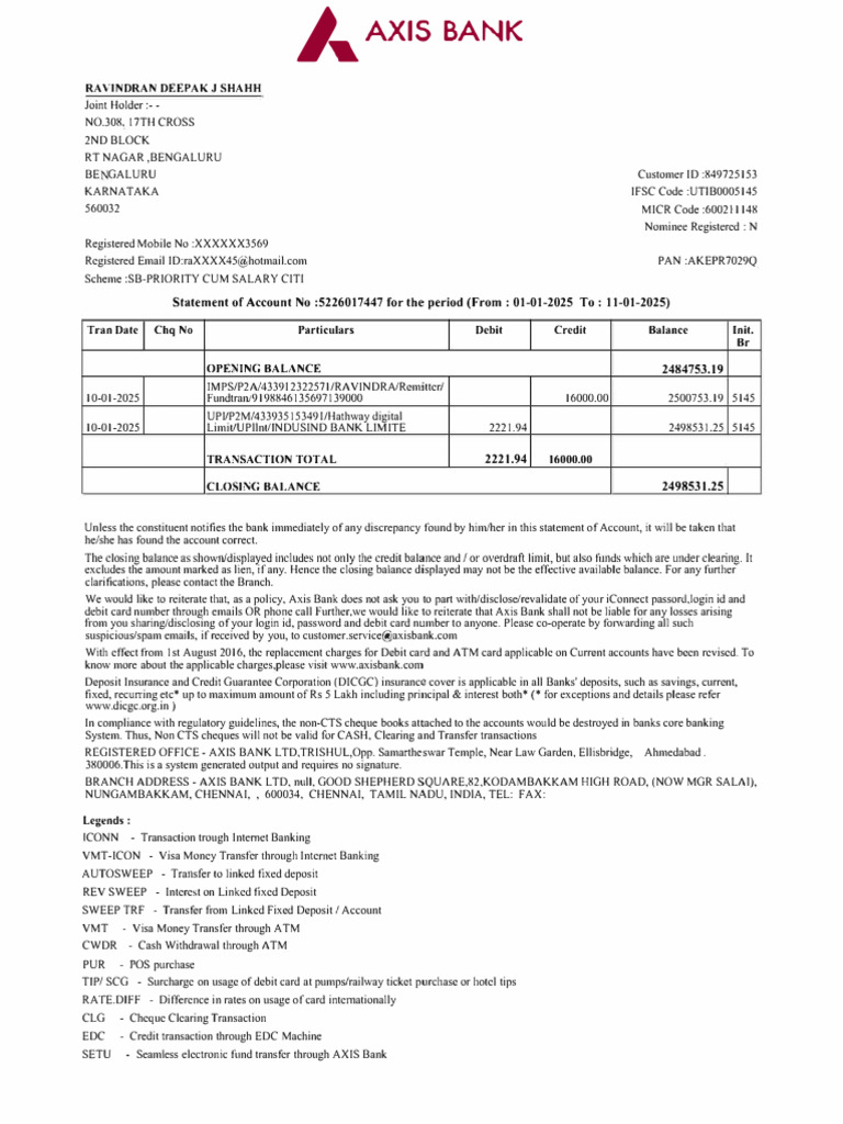Bank Statement - Proof of Funds | PDF | Debit Card | Banks
