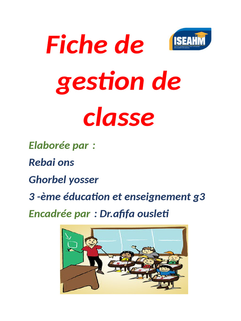 Stratégies de gestion de classe efficaces | PDF | Environnement naturel