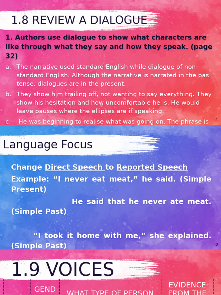 Analyzing Dialogue and Voice in Text | PDF