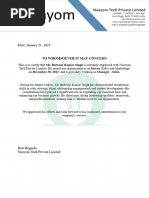 Salary Certificate Format With CTC Letterhead | PDF