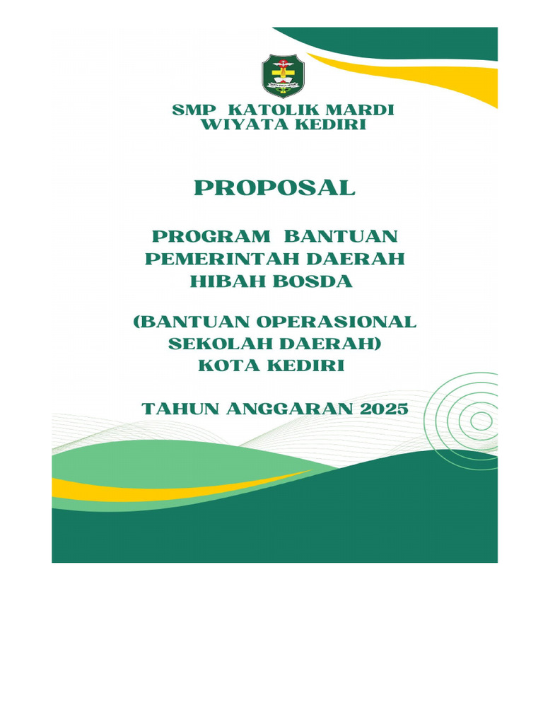 Proposal Pengajuan BOSDA 2025 | PDF