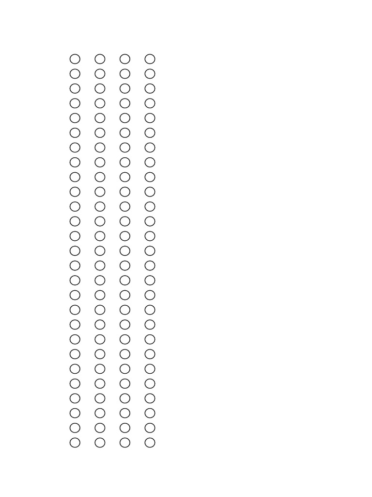 OMR Sheet 30 Questions | PDF