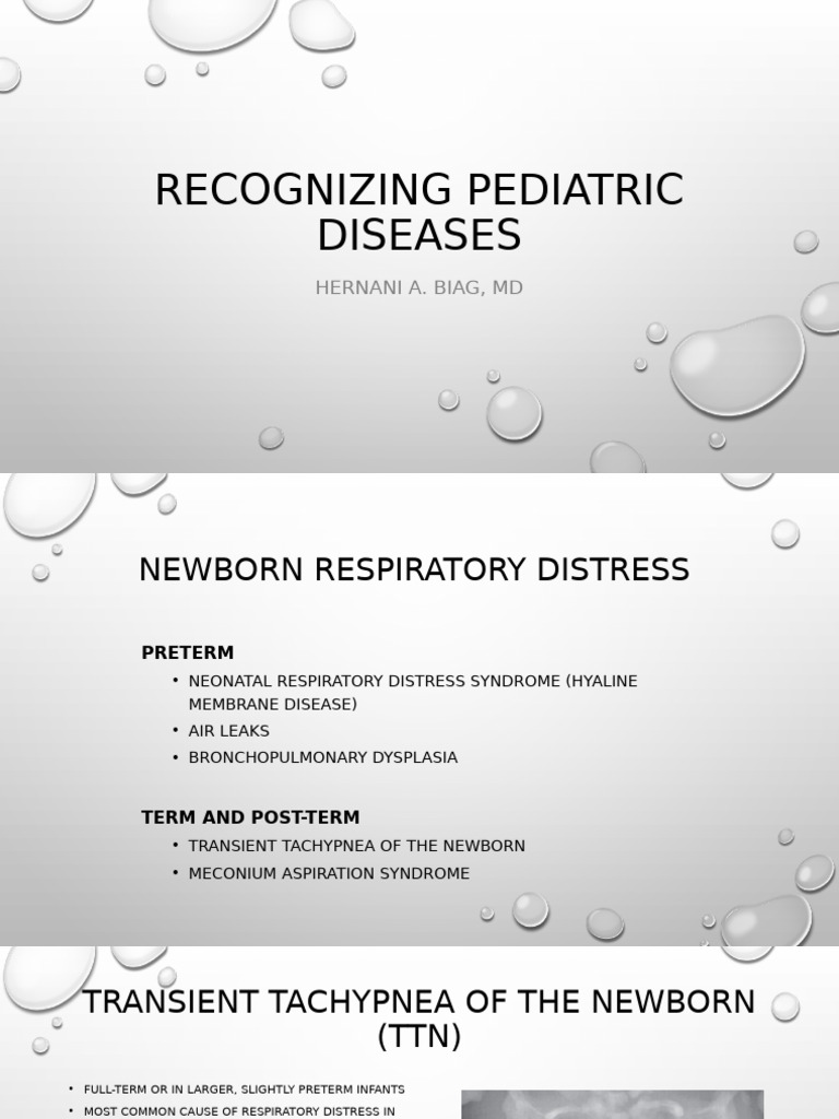Pediatric Respiratory Distress Guide | PDF | Respiratory Diseases ...
