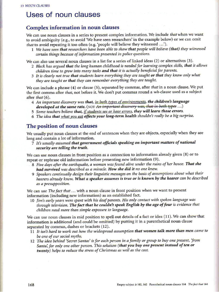 Noun Clauses - Part II - Yule-1 | PDF