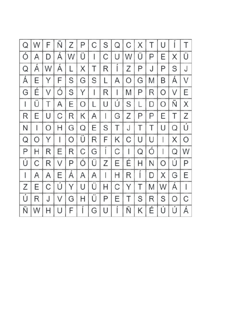 Sopa de Letras: Mejora tu Vocabulario | PDF