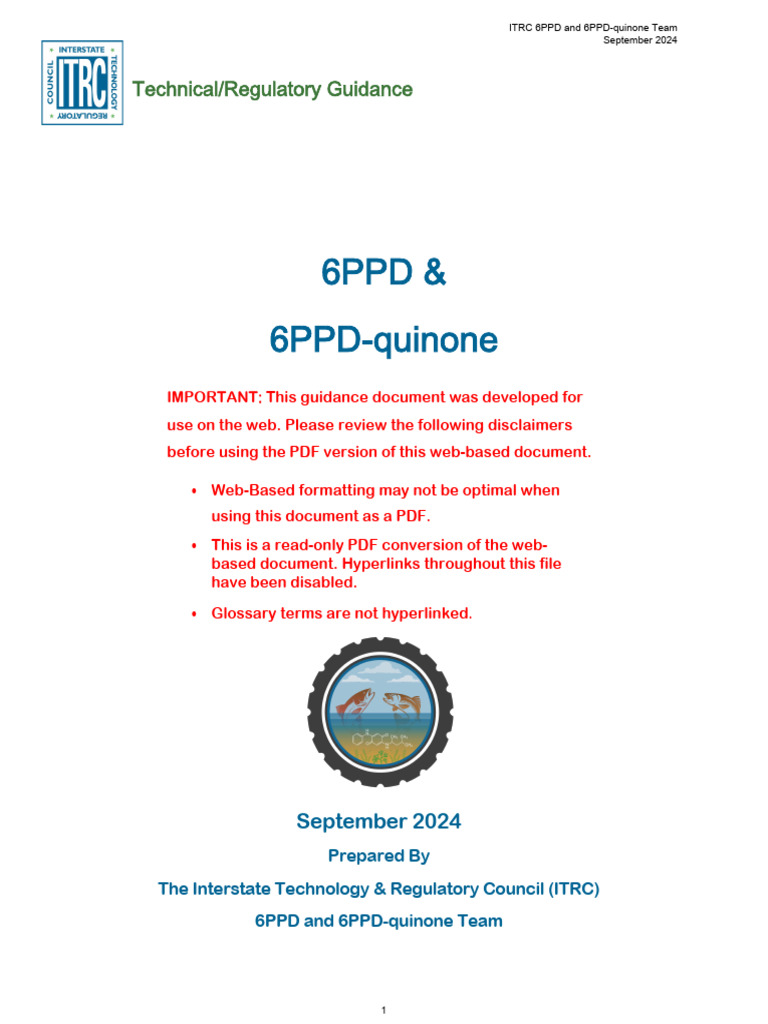 Full 6PPD Guidance 02.26.2024 | PDF | Rainbow Trout | Trout