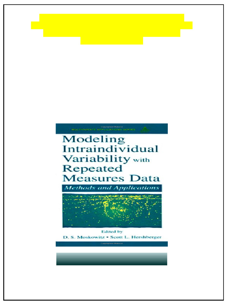 Modeling Intraindividual Variability With Repeated Measures Data ...