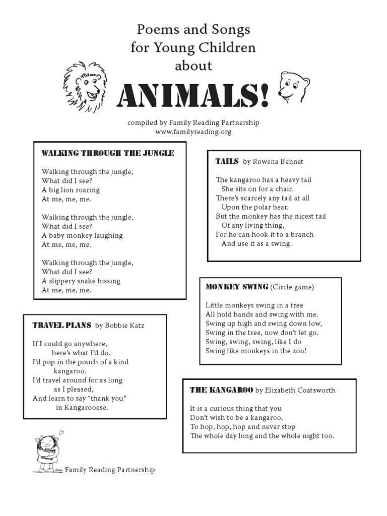 Animal Poem | Monkey | Zoo