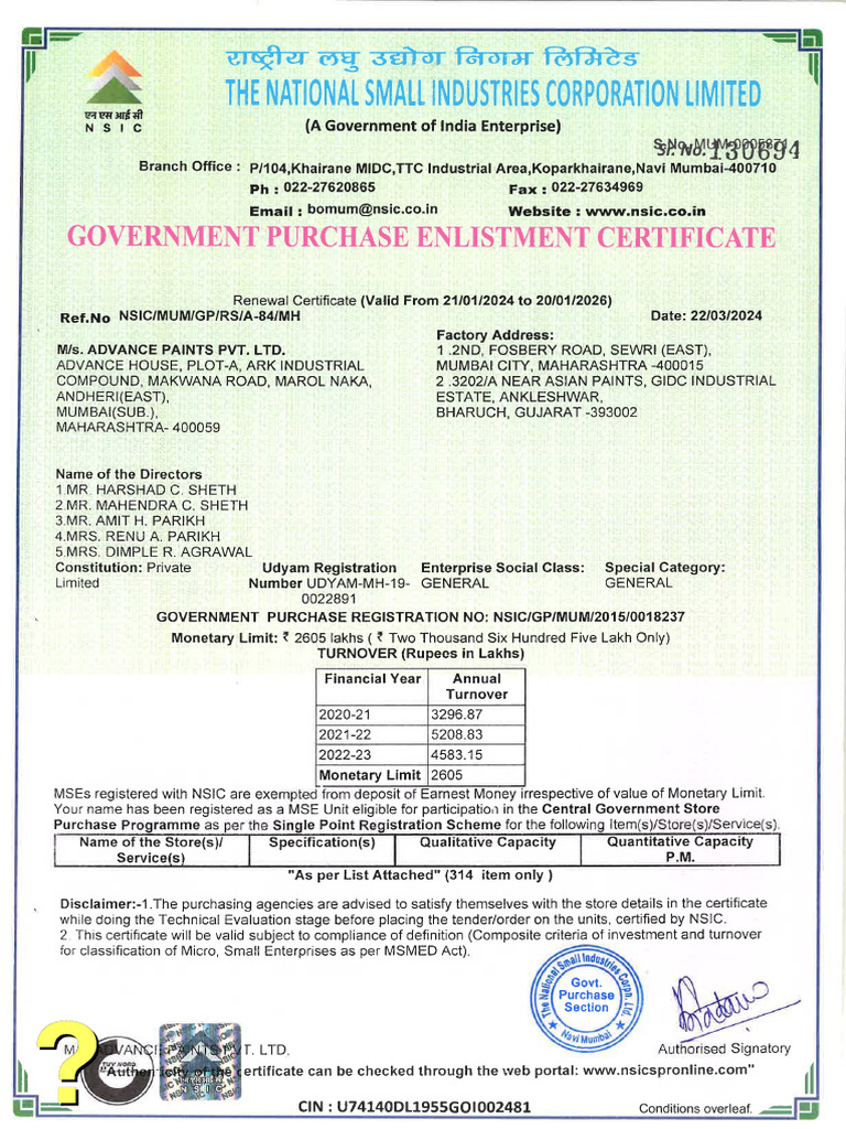 Digital Signature Verification Document | PDF
