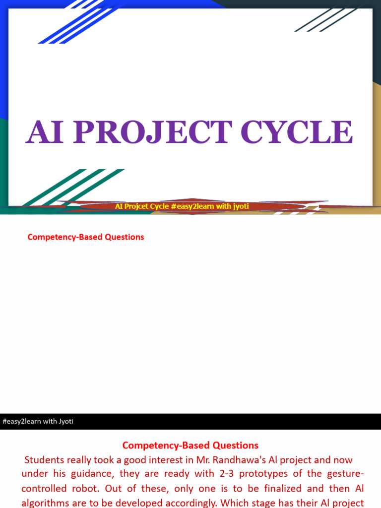 Competency-Based AI Project Cycle Q&A | PDF | Chart | Machine Learning