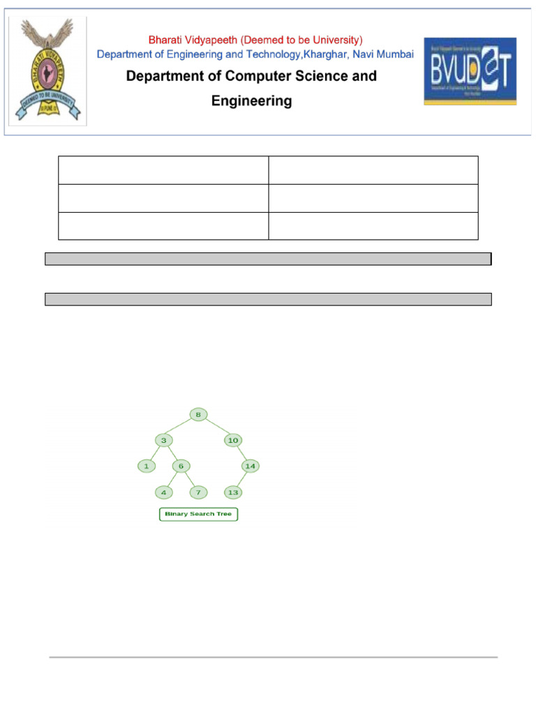 C Program for Binary Search Tree Operations | PDF