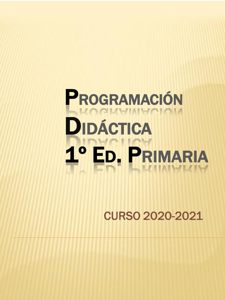 PROGRAMACIÓN 1º ED. PRIMARIA | PDF | Educación primaria | Evaluación