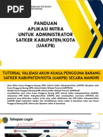 Panduan Aplikasi Mitra - Pemerintah Kabupaten Kota | PDF