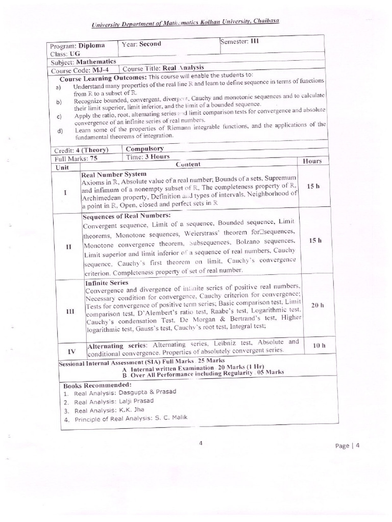 Sem-3 Set Syllabus | PDF