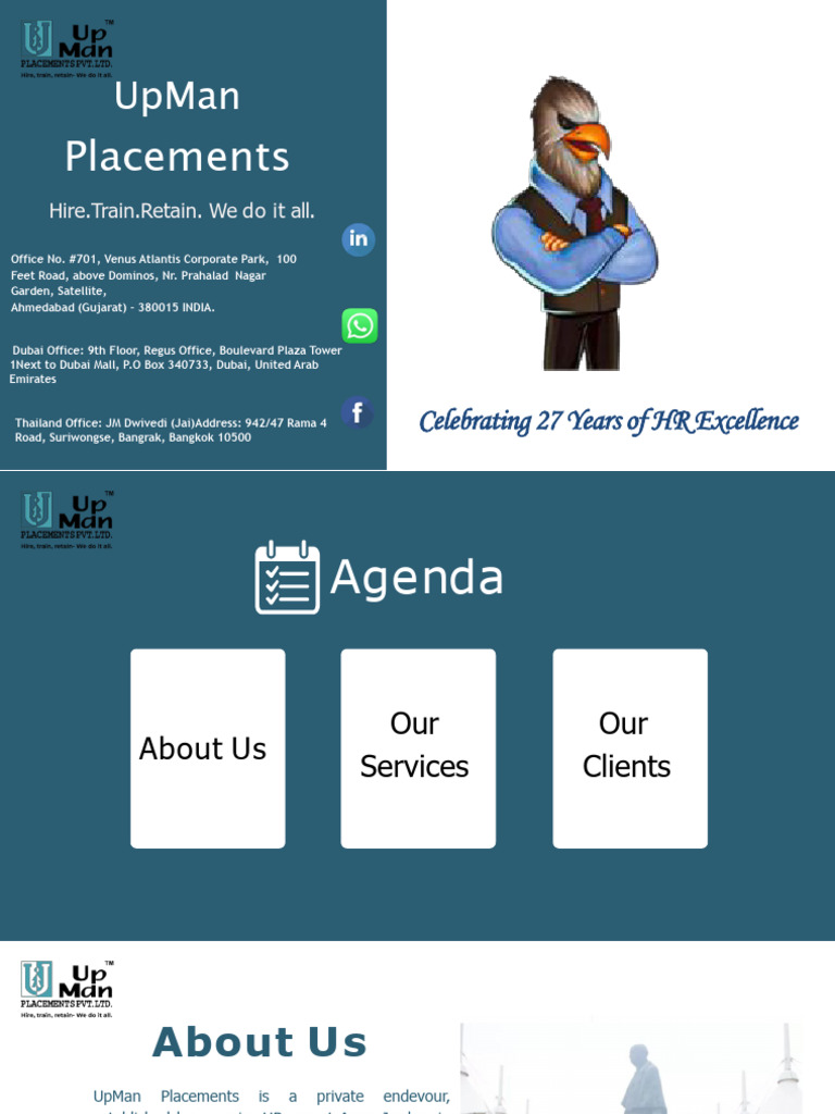 UpMan Corporate Presentation | PDF | Recruitment | Business