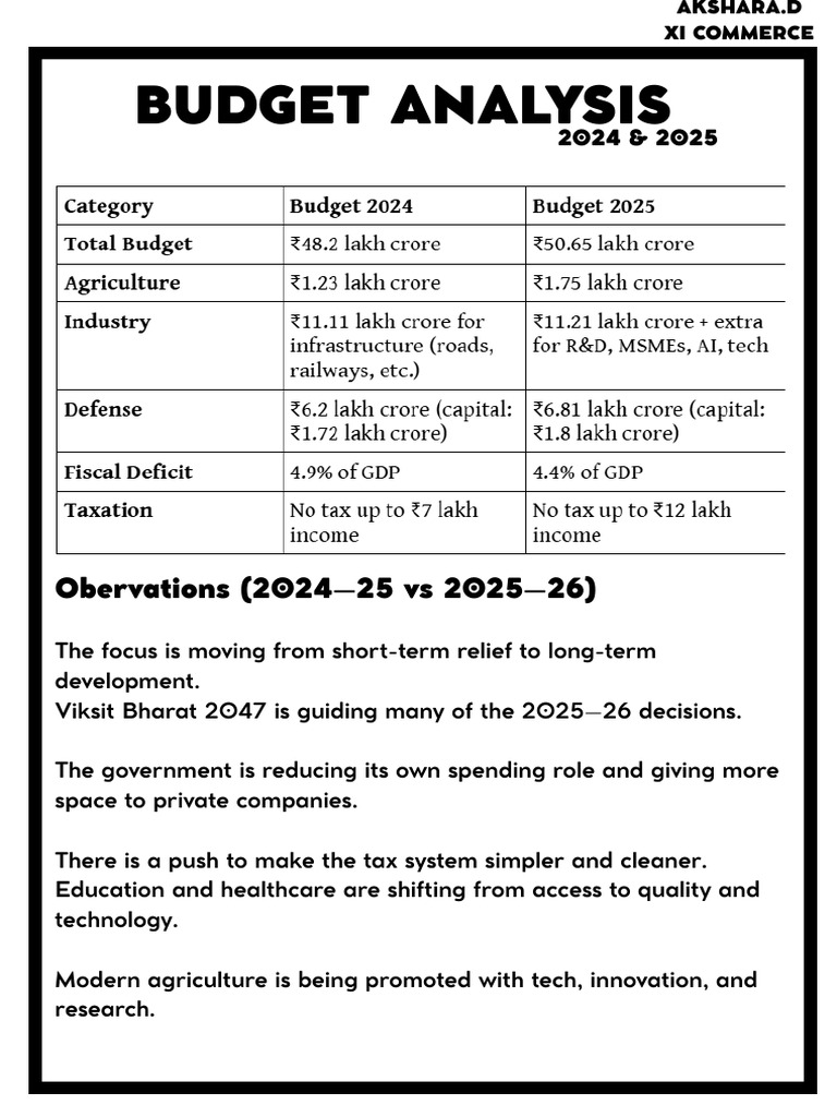 2024-2025 Budget Analysis Insights | PDF