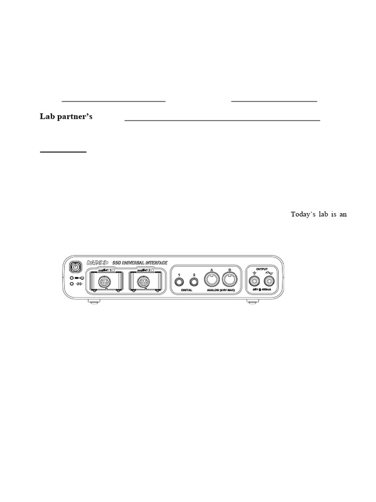 PHYS296 Lab: Using 550 Interface & PASCO Capstone | PDF | Amplitude ...