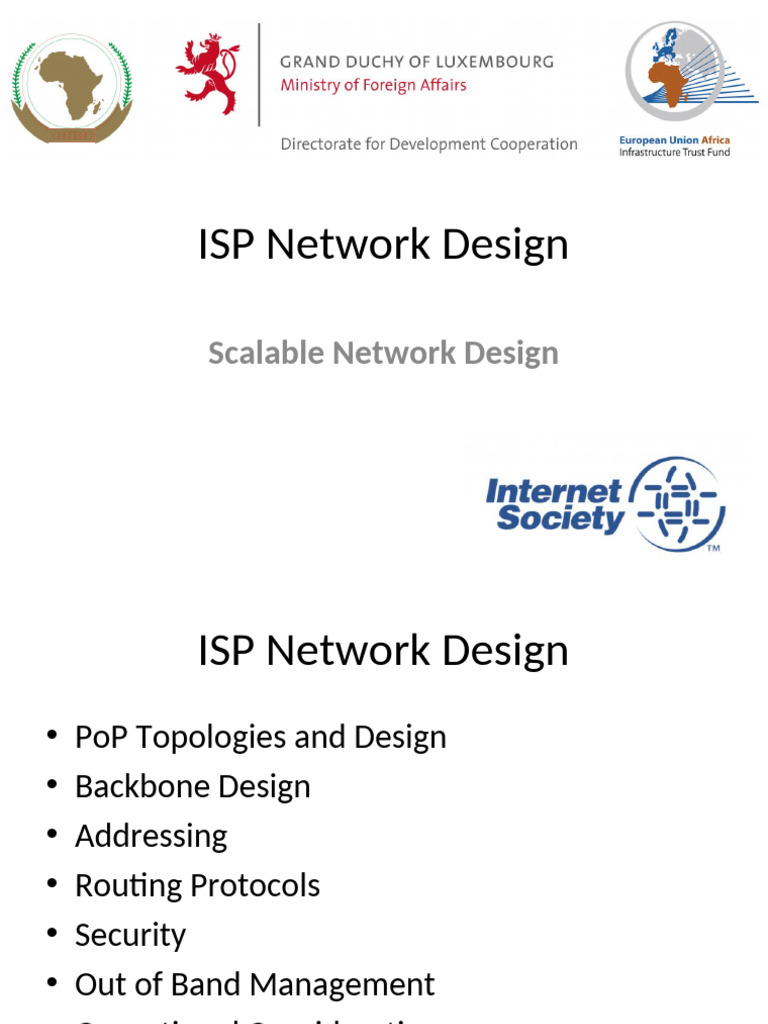 ISP Network Design Overview | PDF | Computer Network | Router (Computing)