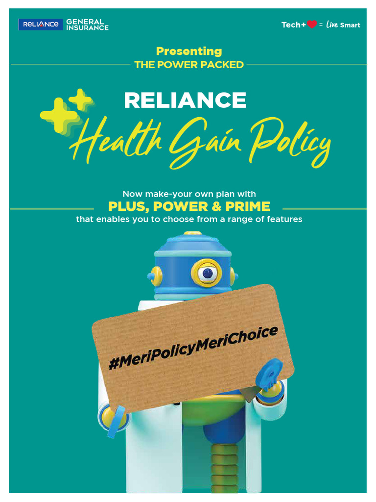 Reliance Health Gain Policy Overview | PDF | Financial Services | Insurance