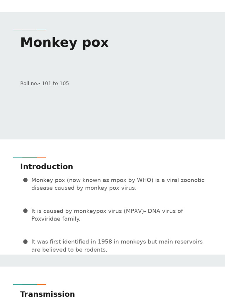 Understanding Monkeypox: Causes, Symptoms, and Treatment | PDF