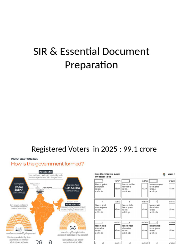 SIR Form Guidelines and Community Action | PDF | Governance | Democracy