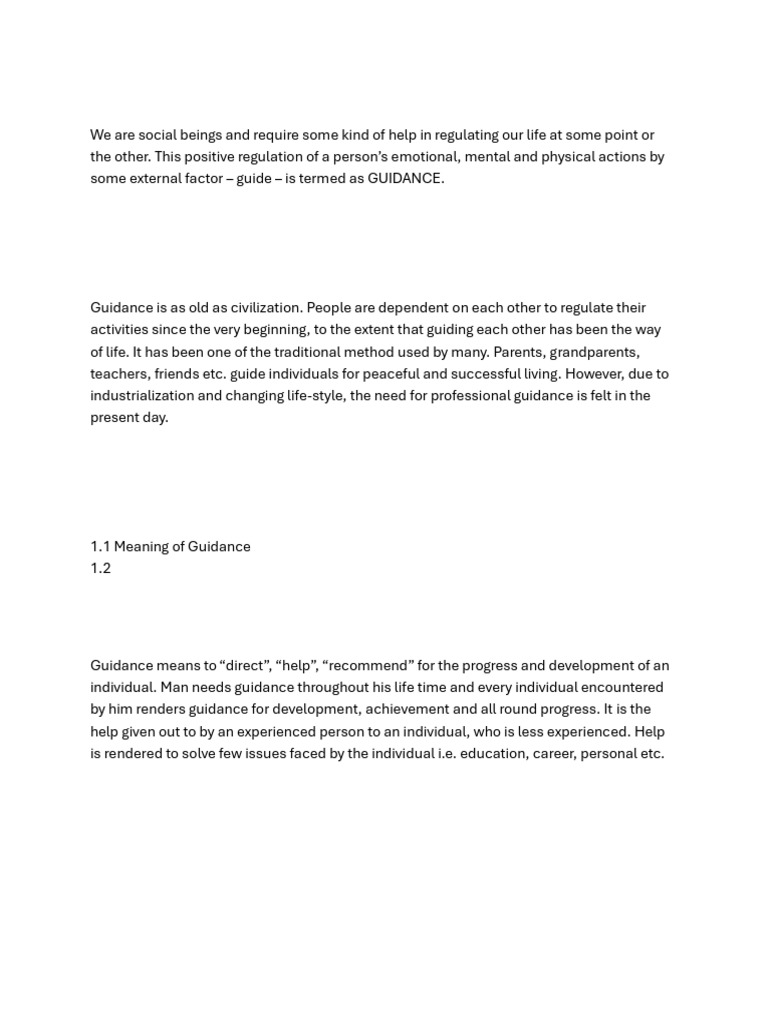 Understanding Guidance and Counseling | PDF | Psychotherapy | Autonomy