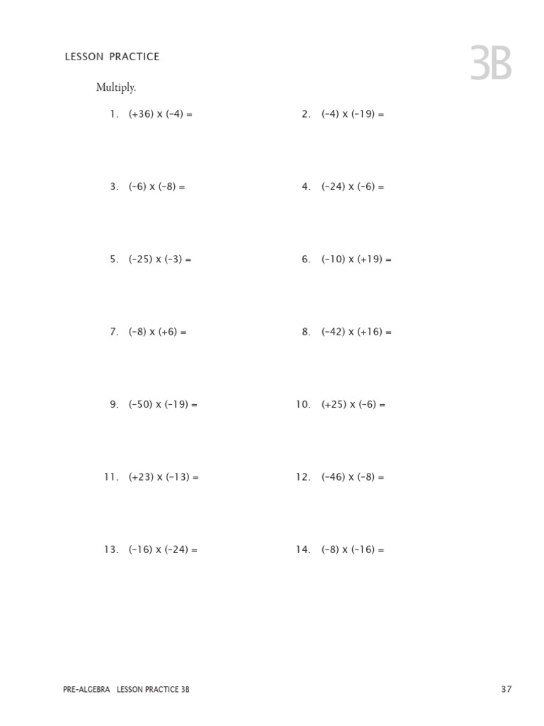 Negatives and Positives in Multiplication | PDF