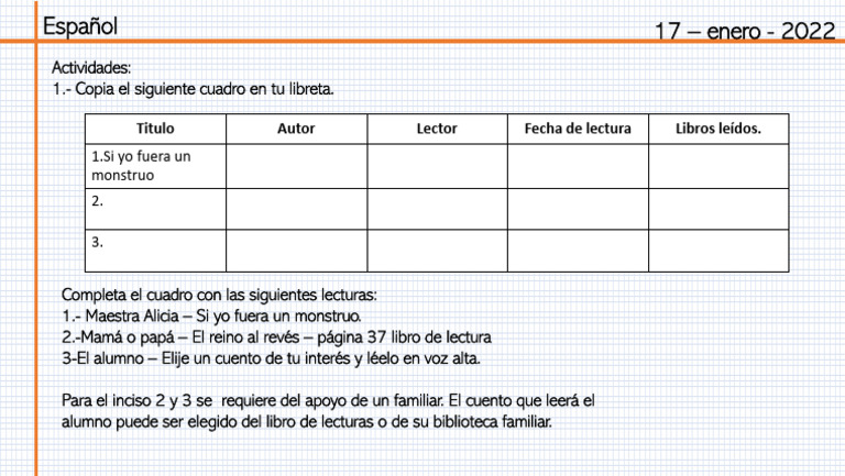 Actividades de Lectura para Estudiantes | PDF