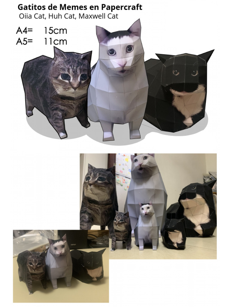 Memes de Gatos en Papercraft | PDF