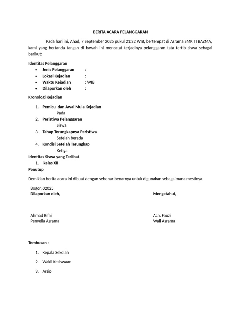 Ddmmyyy Bap - Template | PDF