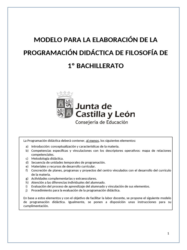 Modelo PD Bach FIL 1º | PDF | Conocimiento | Lógica