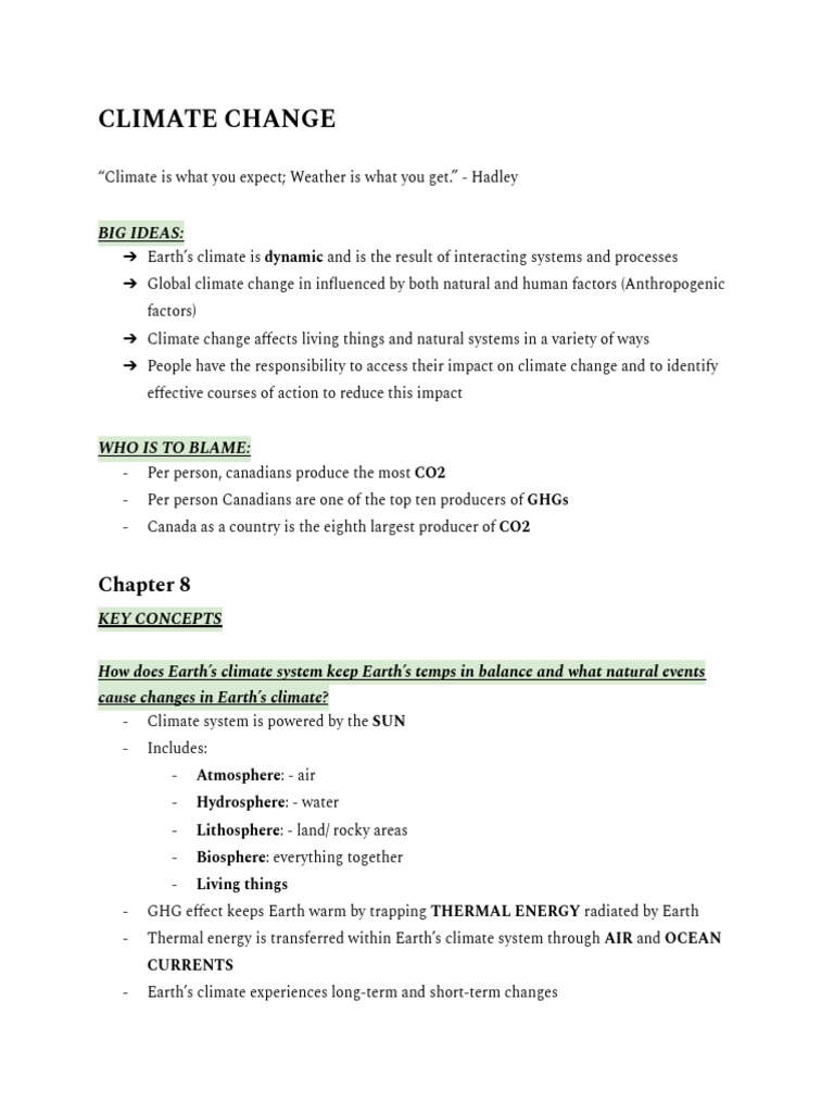 Snc-2dp Exam Review (1) | PDF | Greenhouse Gas | Atmosphere Of Earth