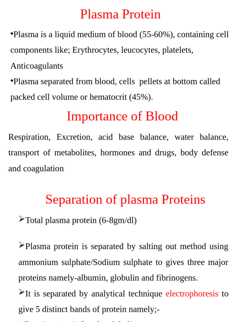 Plasma Protein | PDF | Antibody | Blood Plasma