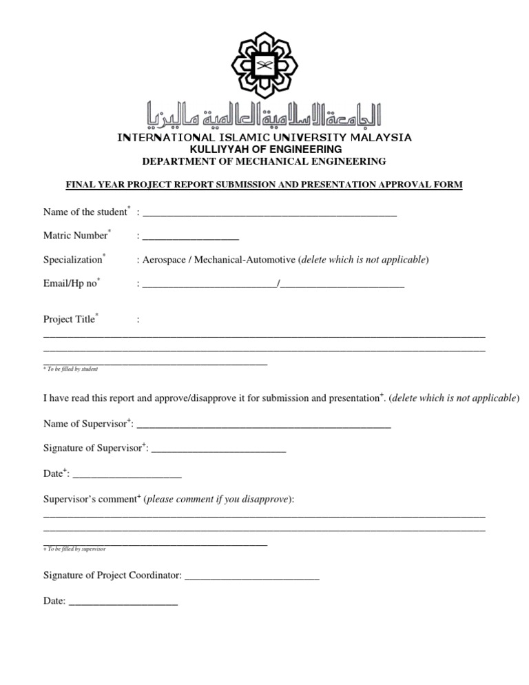 Supervisor Approval Form | PDF