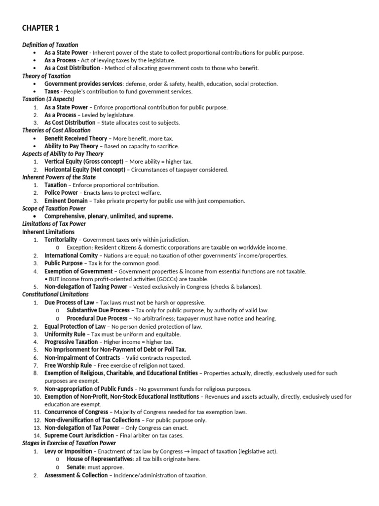 Intax Reviewer (1) | PDF | Taxes | Tax Avoidance