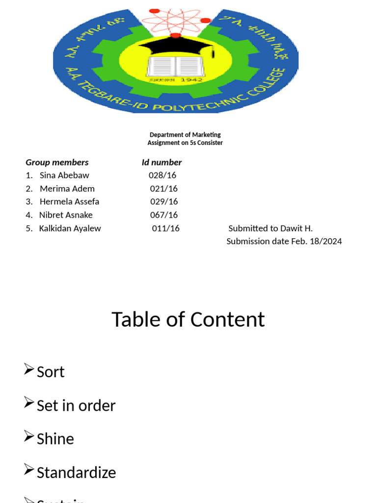 Group Assignment On 5s Edited | PDF