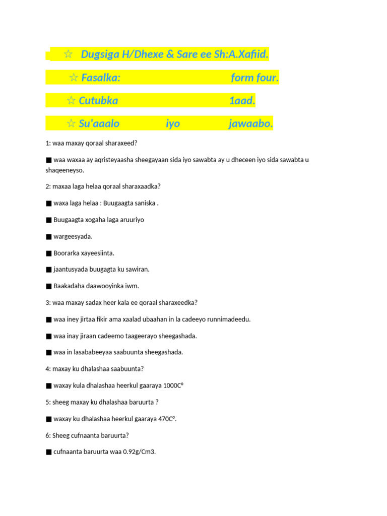 Yaxye British | PDF