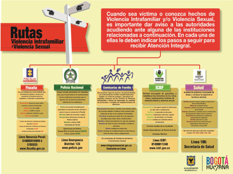Rutas de Atencion Violencia Intrafamiliar y Violencia Sexual | PDF